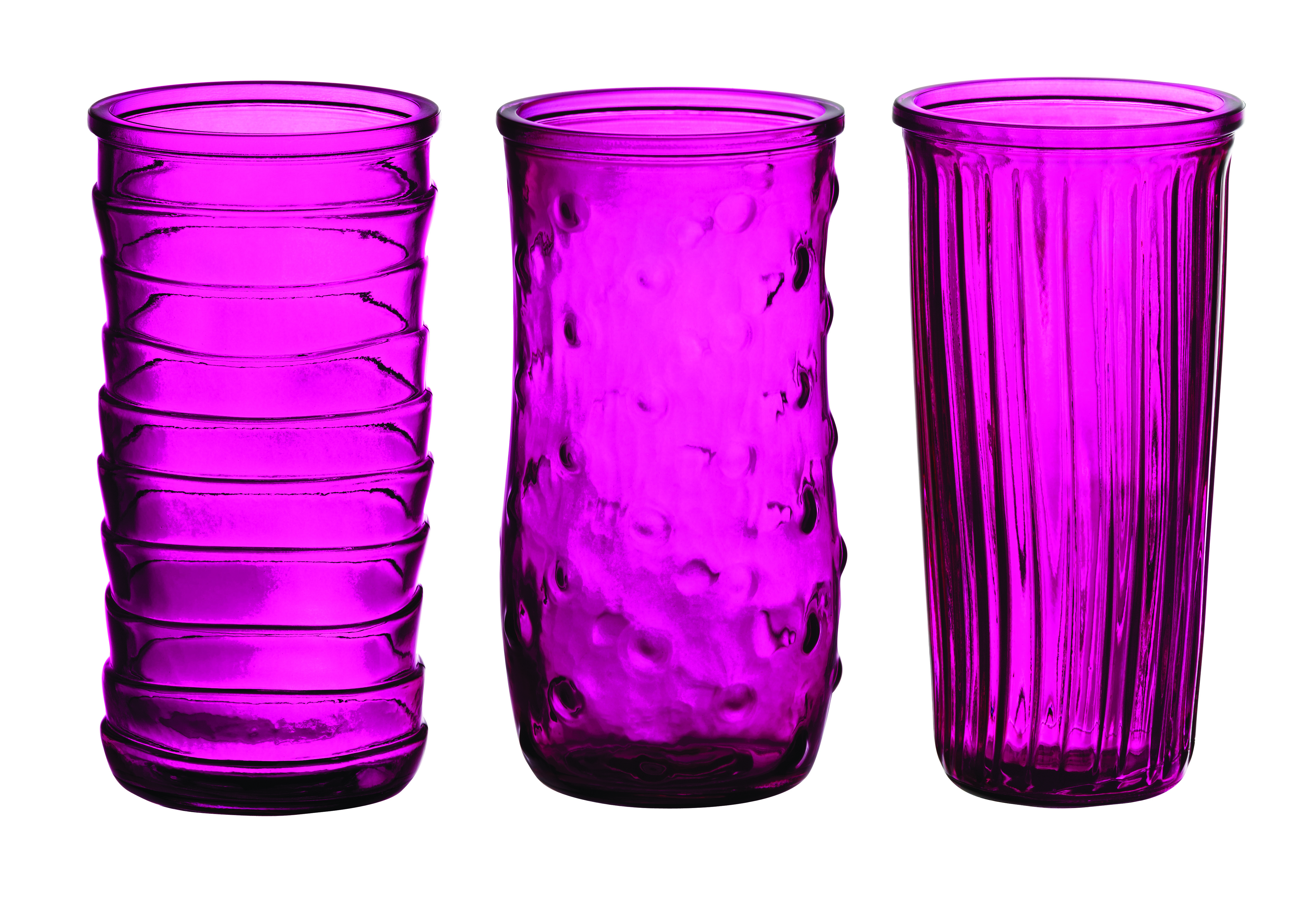 Raspberry Vases | Stevens and Son Wholesale Florist