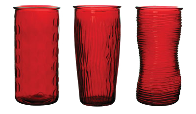 Ruby Vases | Stevens and Son Wholesale Florist